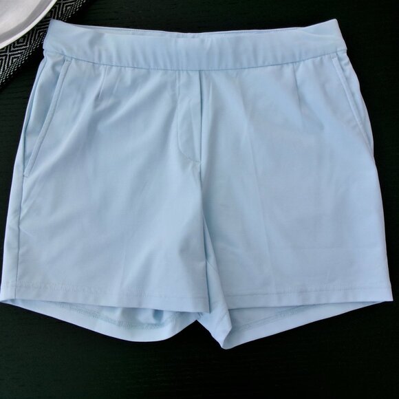 Nike | Shorts | Like New Nike Light Baby Blue Drifit Flat Front Shorts ...